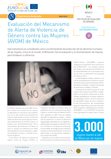Evaluación del Mecanismo de Alerta de Violencia de Género contra las ...